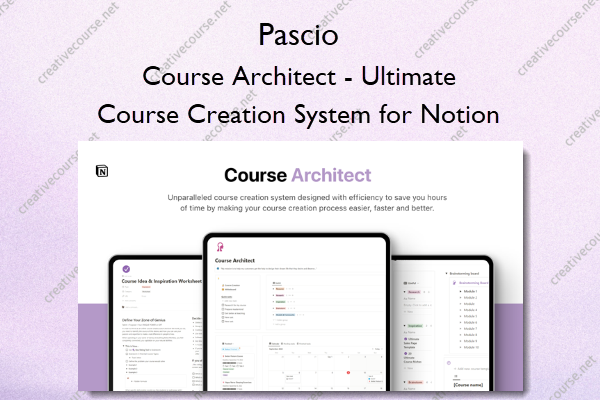 Course Architect – Ultimate Course Creation System for Notion – Pascio ...